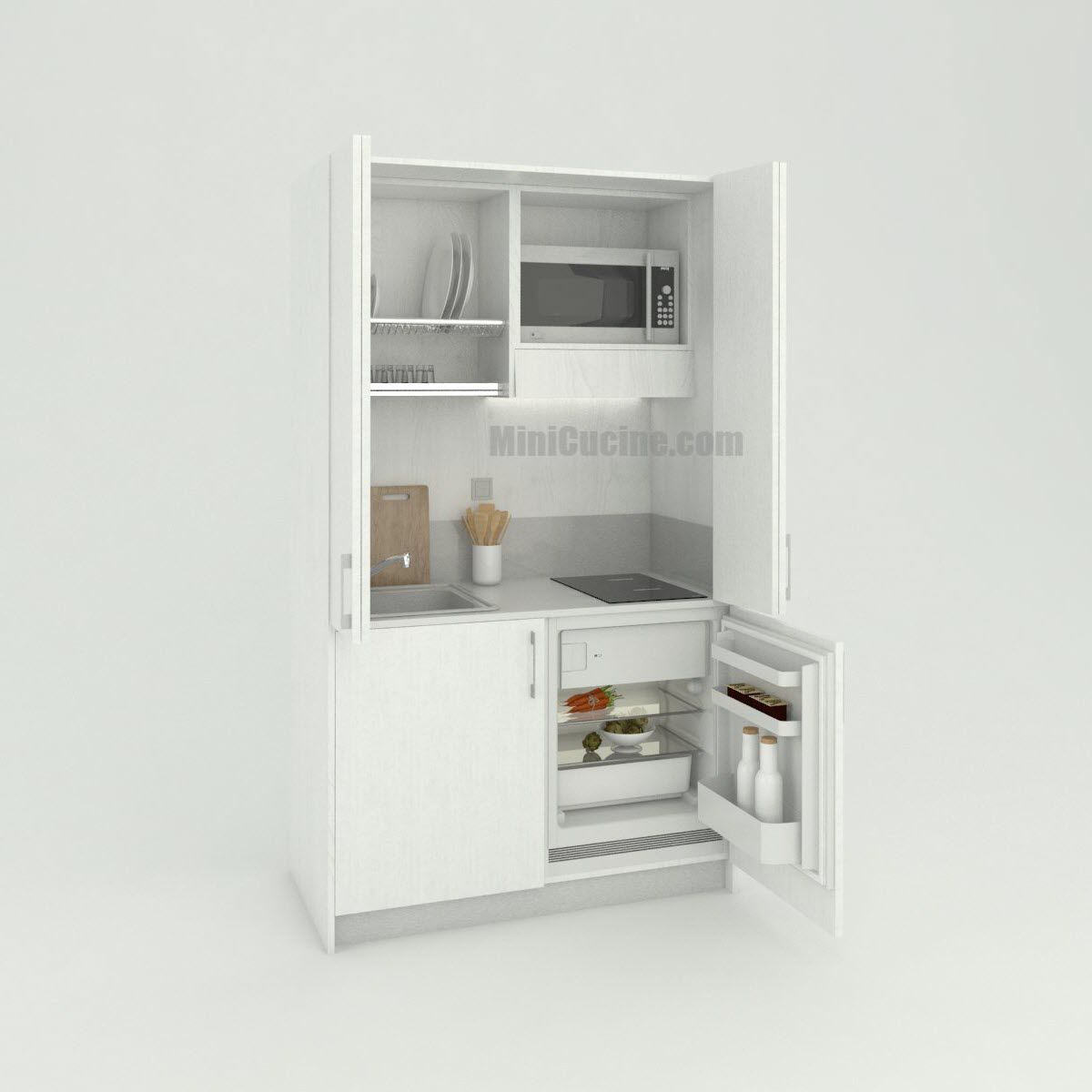 Kitchenette compacte - MINICOMPACT : 124 - MiniCucine.com - avec ...
