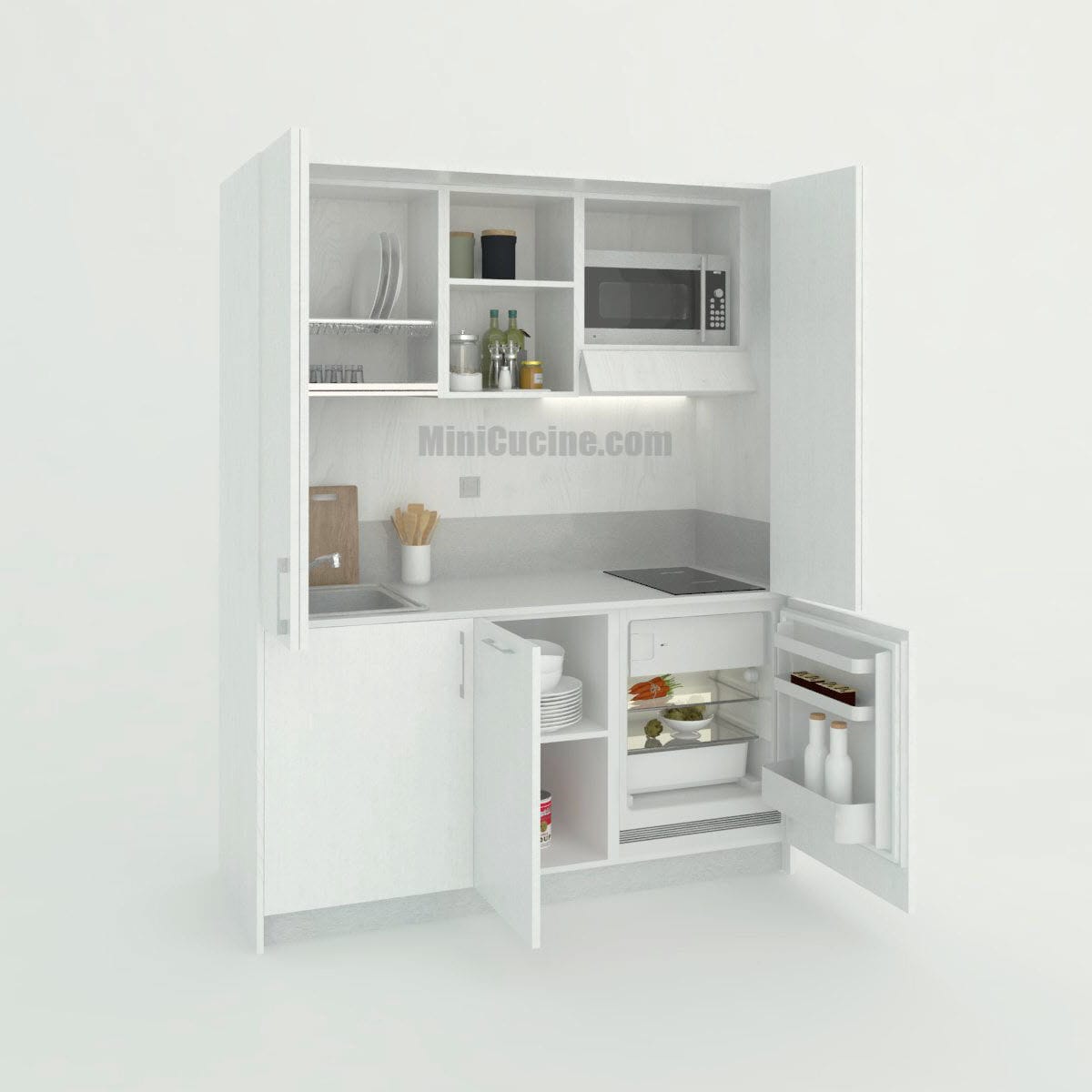 Cuisine contemporaine - MINICOMPACT : 169 - MiniCucine.com - en bois ...