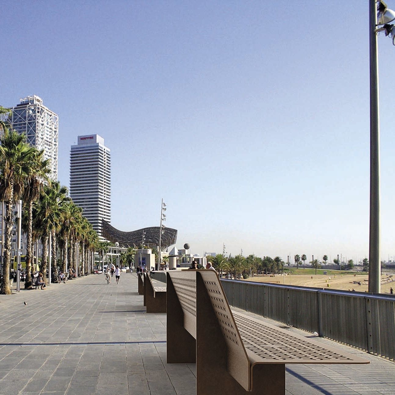 Banc public contemporain - ELES - THE ITALIAN LAB SRL - en acier ...