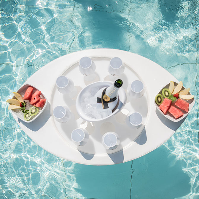 Bar de jardin pour piscine - EYE - TRONA - flottant / résidentiel ...