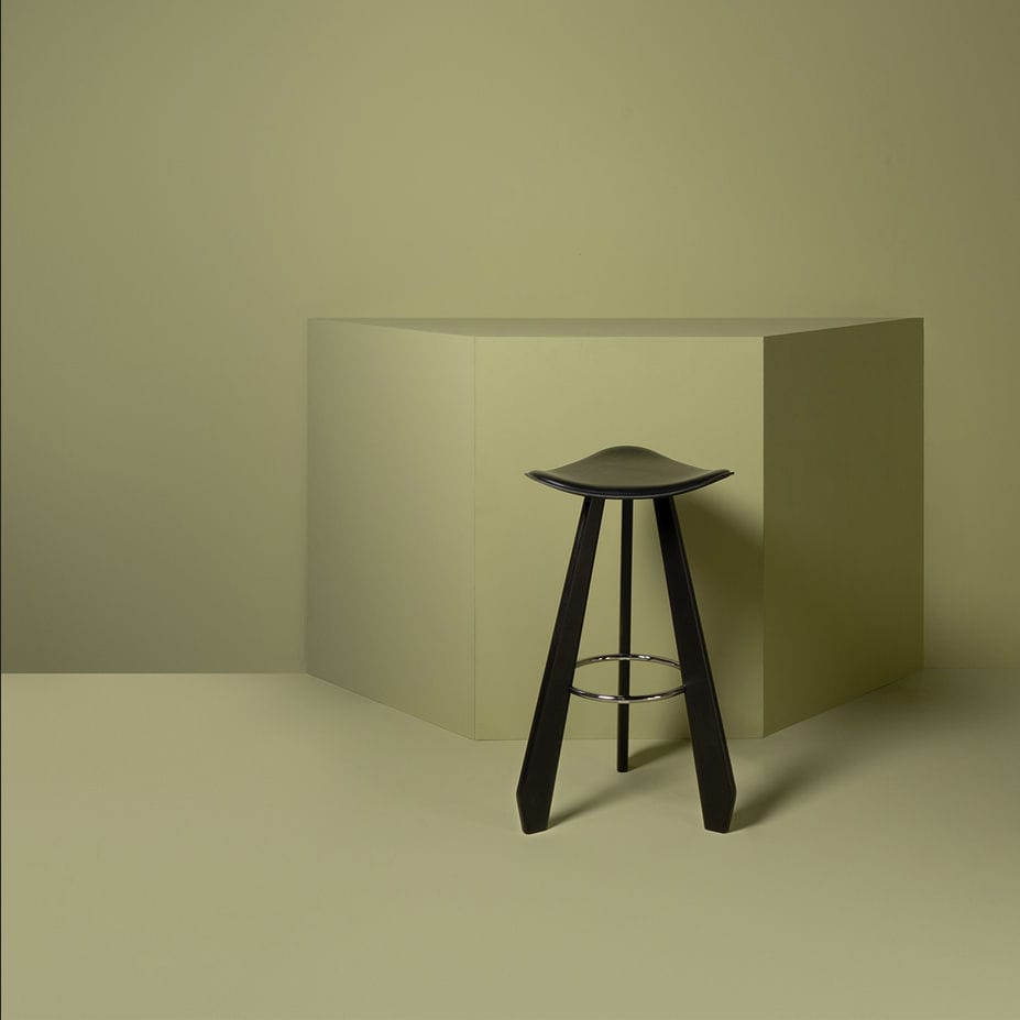 Tabouret de bar contemporain - THE THIRD - Dante - en cuir / en ...