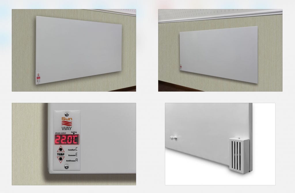 Radiateur à infrarouges - Infralia - en métal / contemporain ...