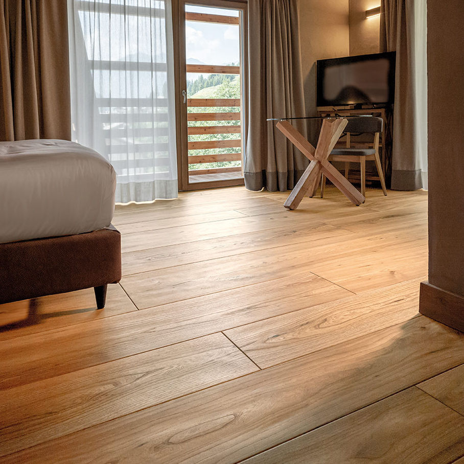 Parquet contrecollé - ONDA - CP PARQUET - en orme / huilé / à coller