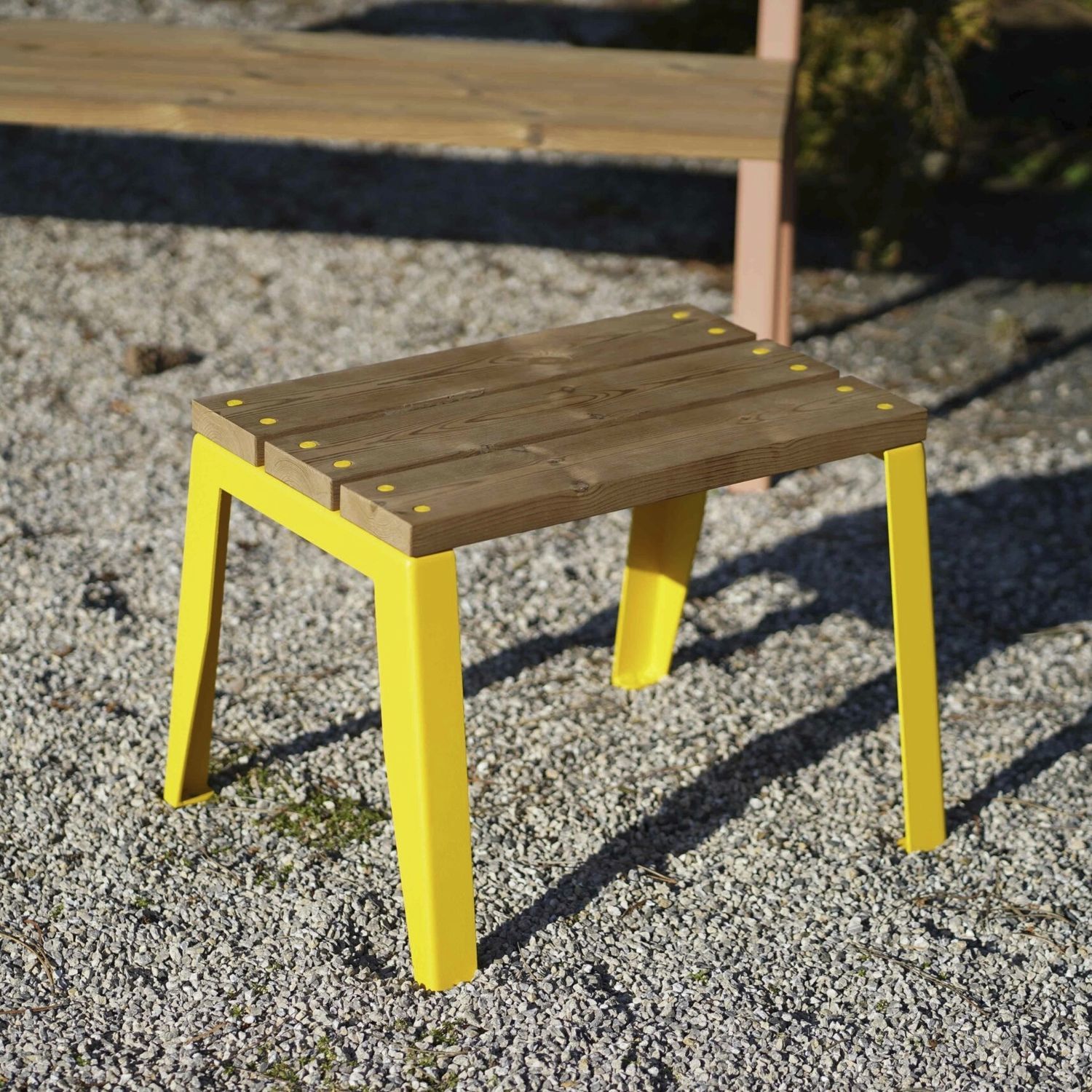 Tabouret contemporain - E1-121 - egoé - en frêne / en pin / en acier galvanisé