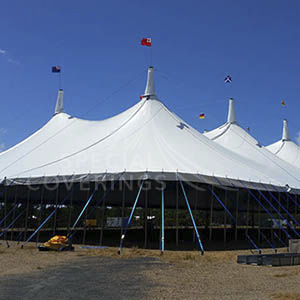 Structure tendue câble-membrane - A Tre Alban Coverings S.r.l. - sur ...