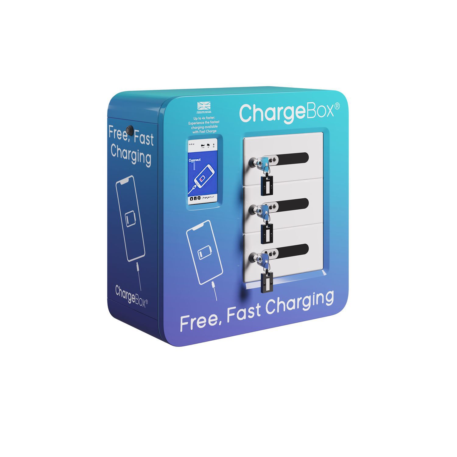 Station de recharge pour téléphone portable - Fast3 - ChargeBox - USB ...