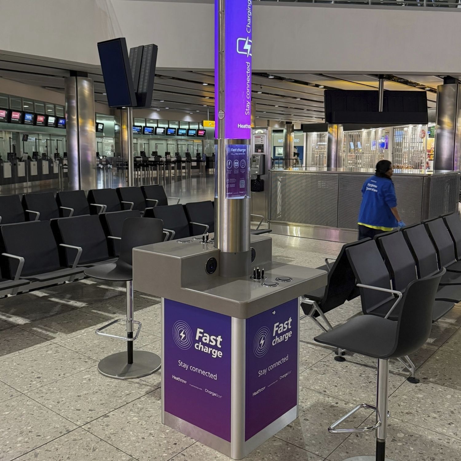 Station de recharge pour téléphone portable - ChargeBox - pour aéroport
