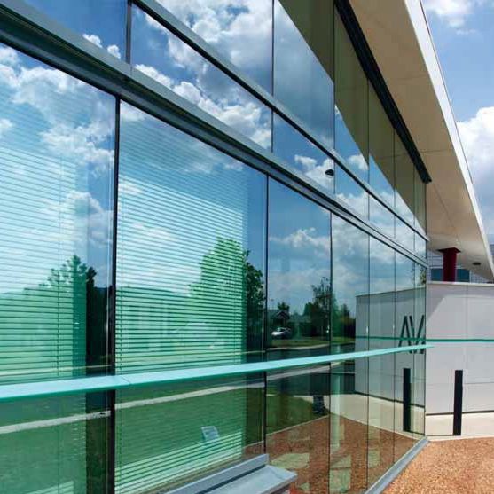Mur-rideau en aluminium et en verre - SEMI - ADEN METAL - en verre / à ...