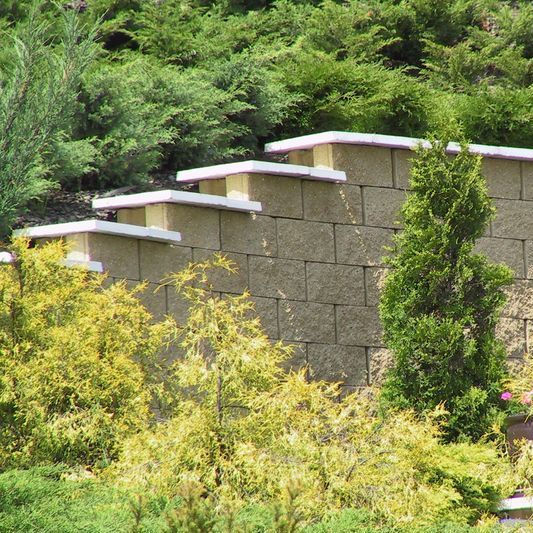 Bloc de béton plein - GRAVITY STONE - KB BLOK - creux / pour mur de soutènement / pour clôture ...