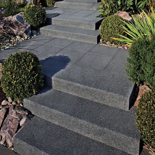 Marche en béton - NOIR SABLE - Heinrich & Boch - antidérapante / haute ...