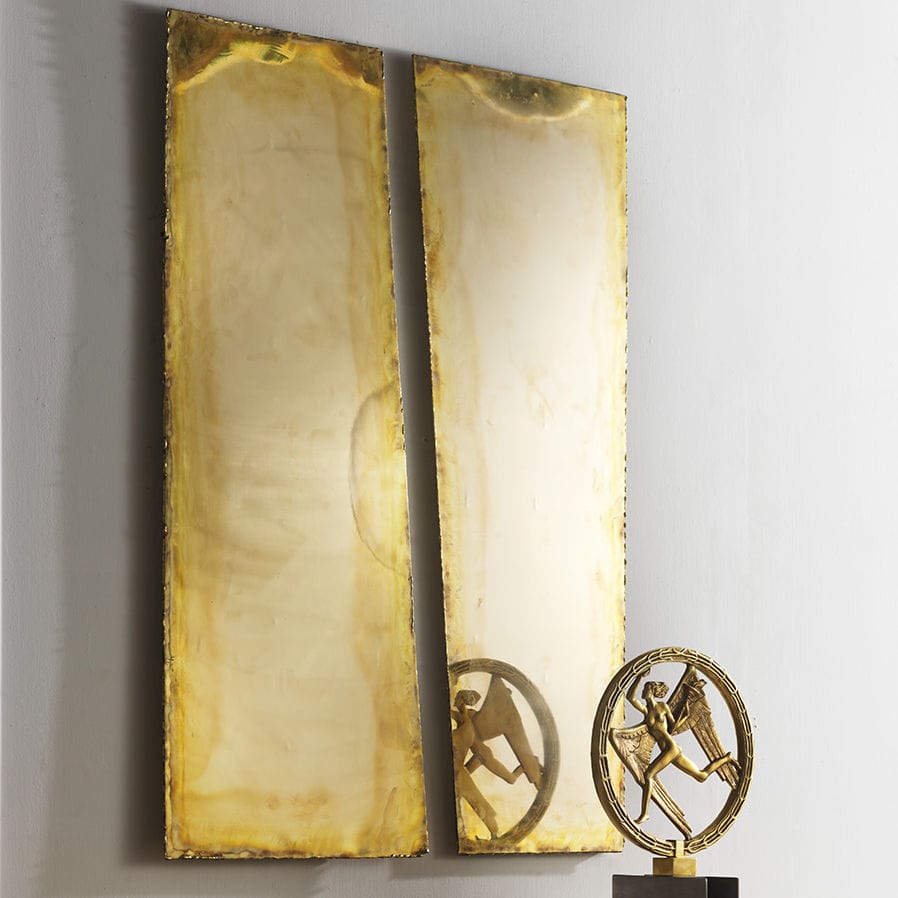 Miroir mural - SP128 - Sigma L2 - contemporain / rectangulaire / en laiton