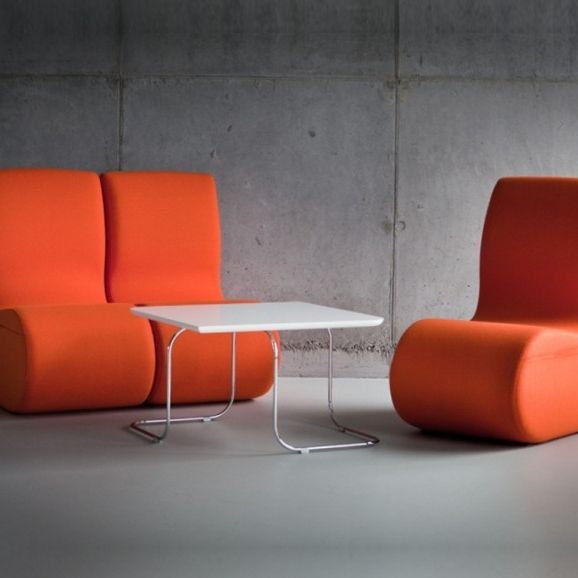 Pouf contemporain - SITI - vank - en tissu / carré / rectangulaire