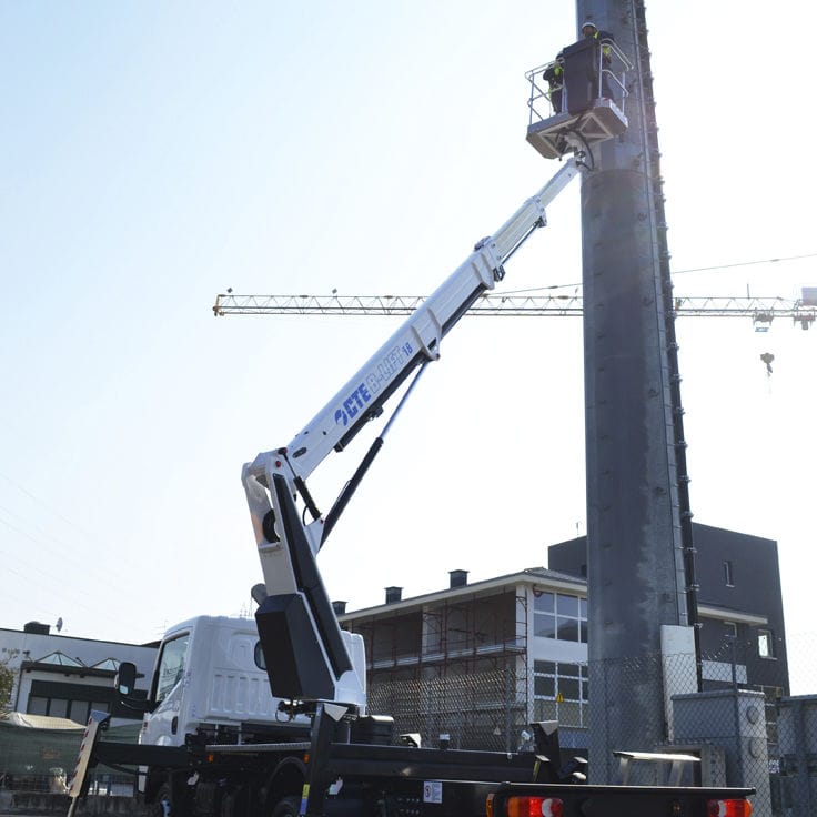 Plateforme aérienne pour chantier - B-LIFT 18 - CTE - d'extérieur ...