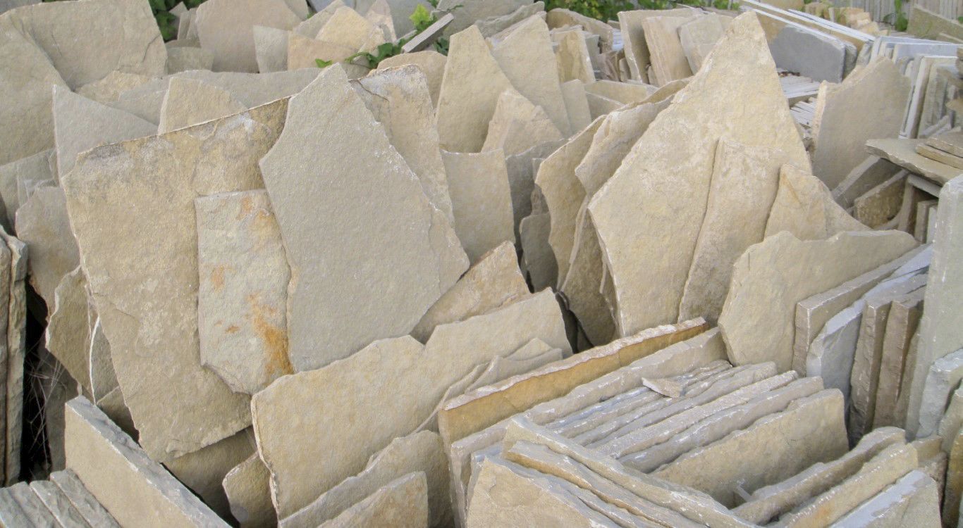 Plaque de pierre en pierre calcaire - FLAGSTONE - Asian Stones - mate ...