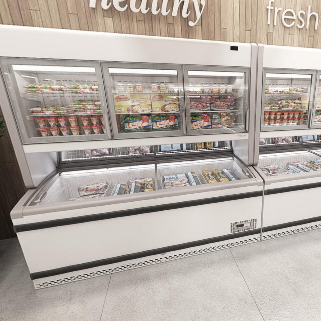 Congélateur professionnel - SMR SLB - Fricon - coffre / blanc / noir