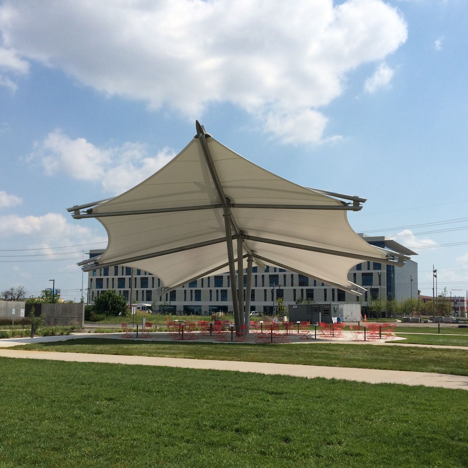 Membrane architecturale en PTFE - CORTEX PAVILION - FabriTec Structures ...