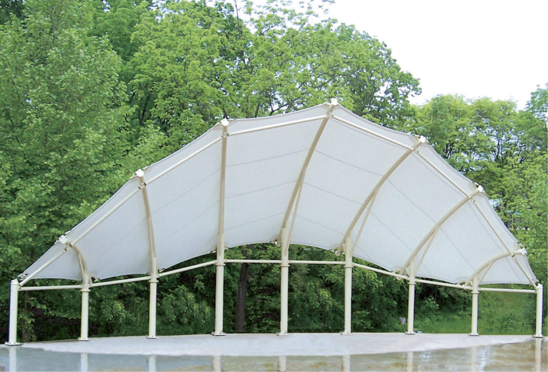 Membrane architecturale en PVC - WHITE'S ROAD PARK BANDSHELL - FabriTec ...