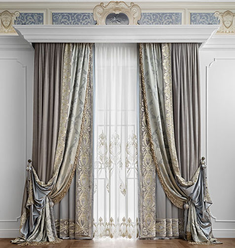 Rideau à motif - ROYAL MODEL ALLOVER - Chicca Orlando srl - en velours