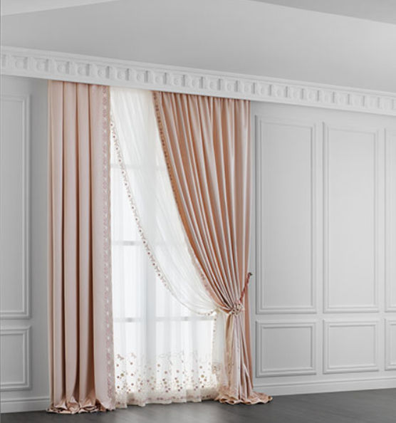 Rideau uni - CHLOE MODEL 08 - Chicca Orlando srl - à motif floral / en ...