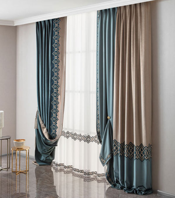 Rideau géométrique - ALLURE MODEL 73 - Chicca Orlando srl - en velours