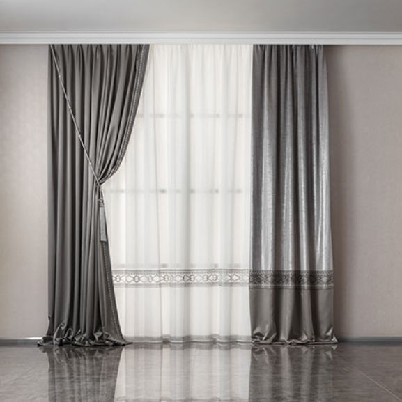 Rideau géométrique - VOGUE MODEL 16 - Chicca Orlando srl - en satin