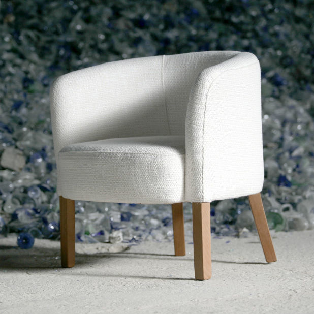Fauteuil contemporain - MATTY - Suinta sl - en fibre de polyester / en pin / blanc