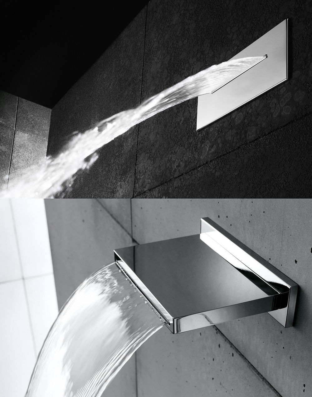 Bec pour baignoire en métal - WATERFALL - THERMO DESIGN - mural