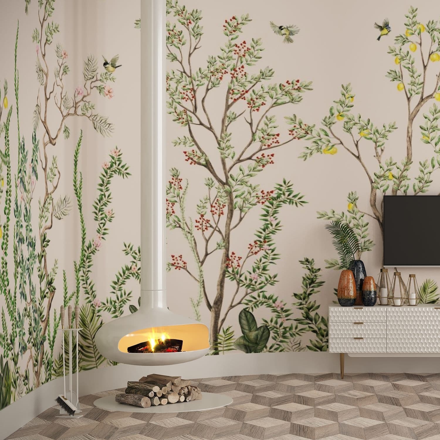 Papier peint contemporain - REMANA - HD WALLS - en textile non-tissé ...