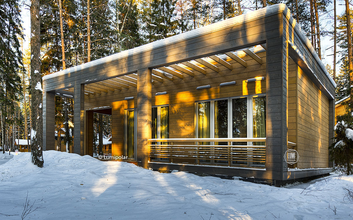 Bâtiment préfabriqué - OXXO GUEST HOUSE - Lumi Polar - en bois lamellé ...