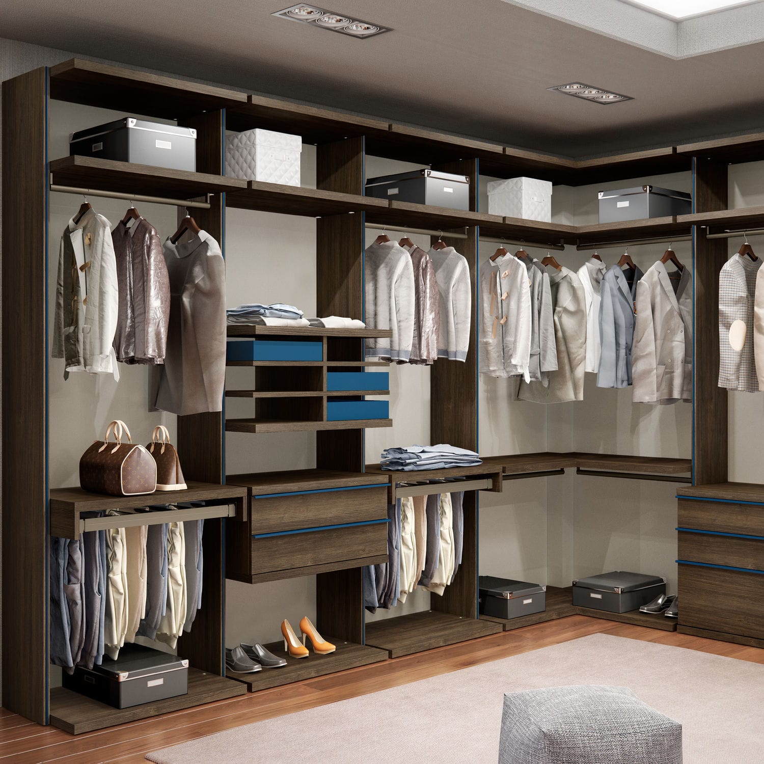 Dressing d'angle - NEW OPEN - EMEDE - contemporain / en bois laqué / en ...