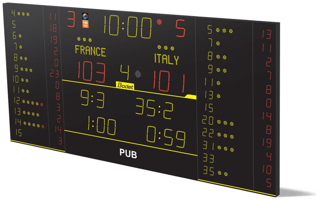 Tableau des scores - 8T225 ALPHA - FS10 - Bodet Sport