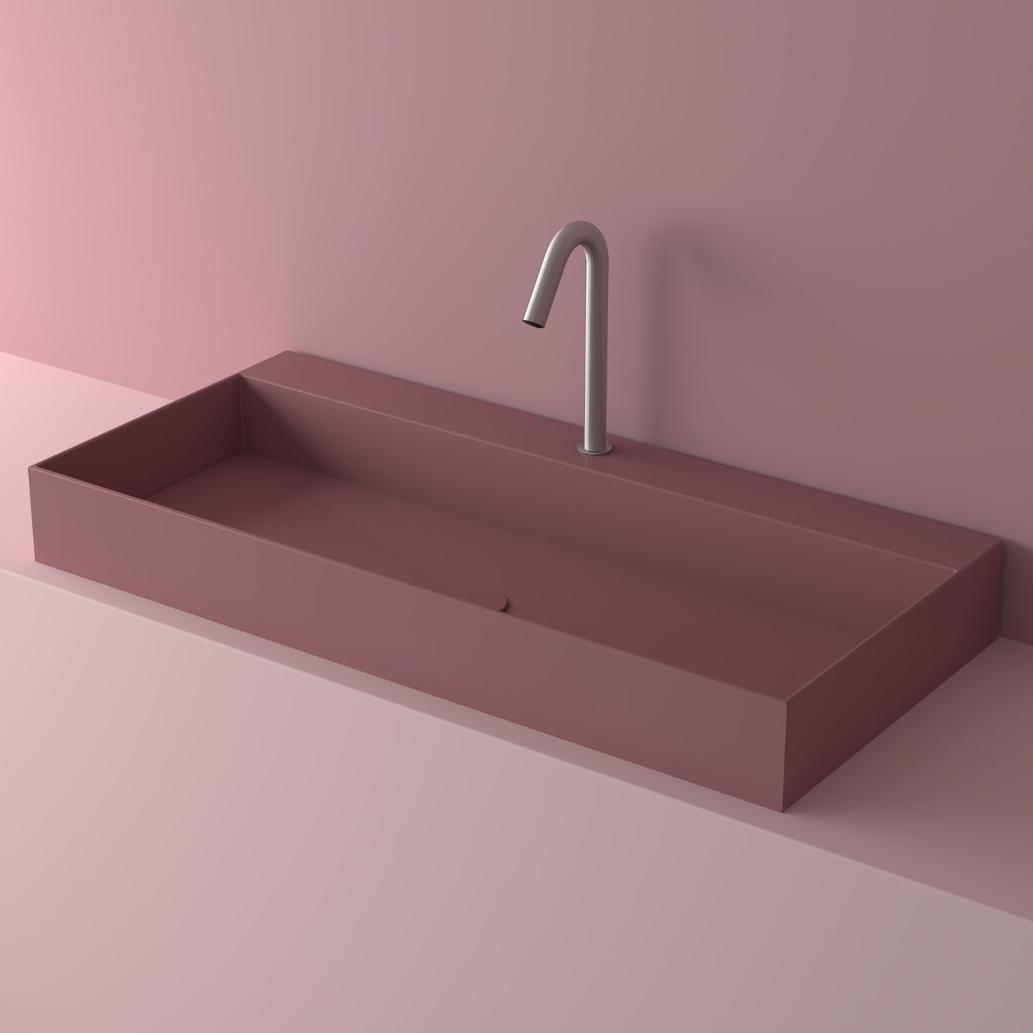 Vasque à poser - LC4XL - ICÓNICO - en Solid Surface / rectangulaire / contemporaine