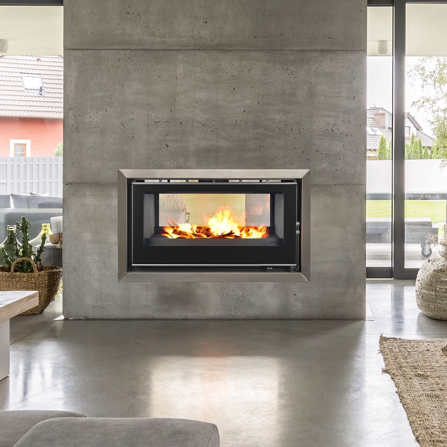 Insert de cheminée double face - Llama Cristal 100 DF EcoDesign ...