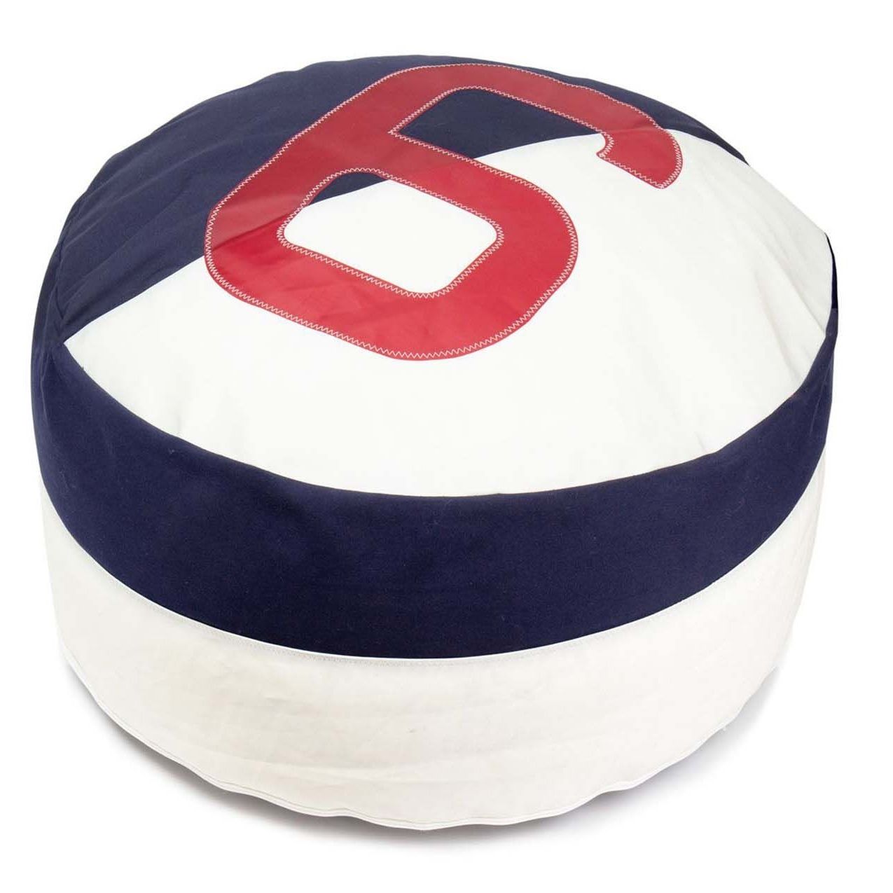 Pouf contemporain - CRUISE NAVY - 727 sailbags - en tissu déperlant ...