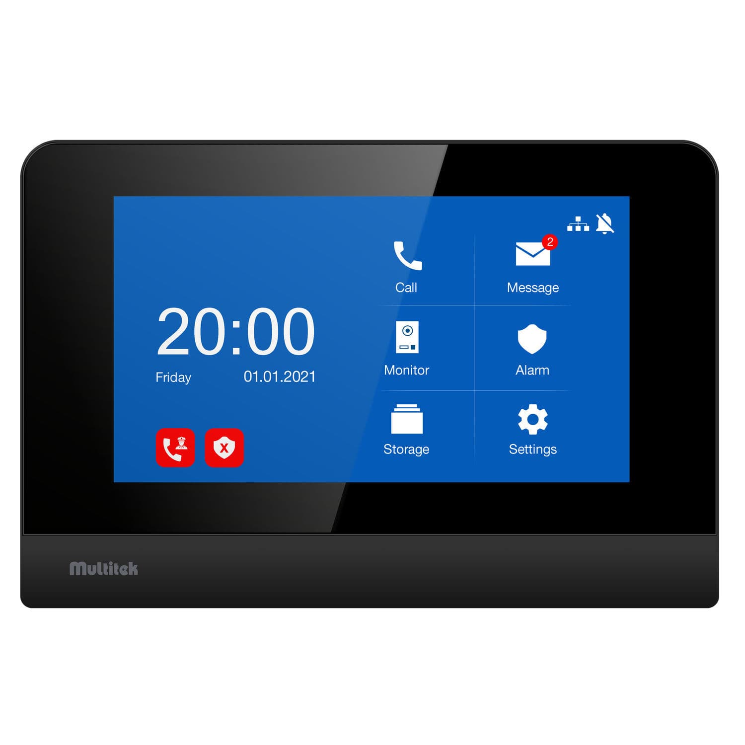 Visiophone noir - LIM 70 - Multitek Electronics - résidentiel / en saillie / d'intérieur