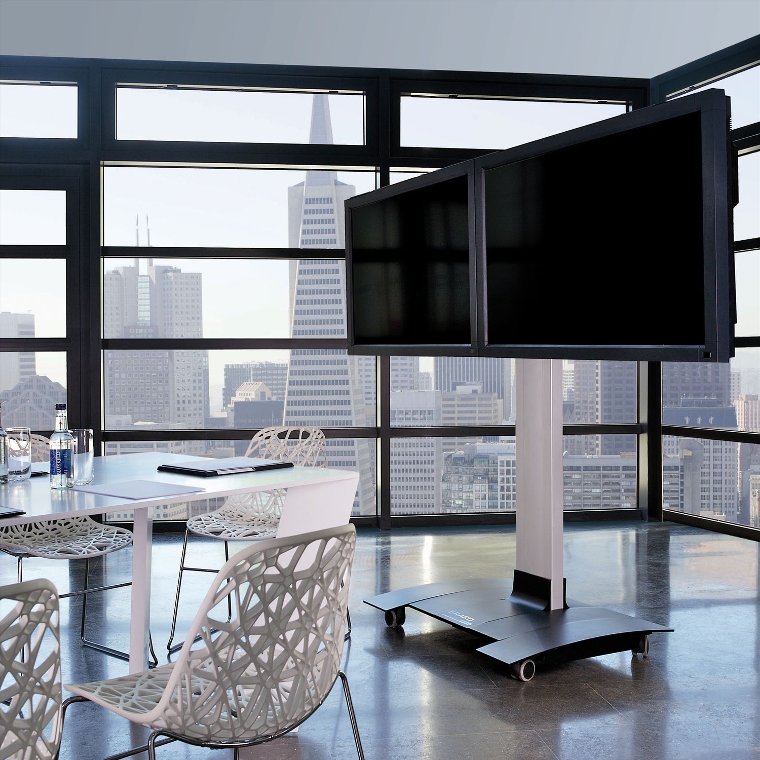 Support pour écran sur pied - XPO - ERARD PRO - double