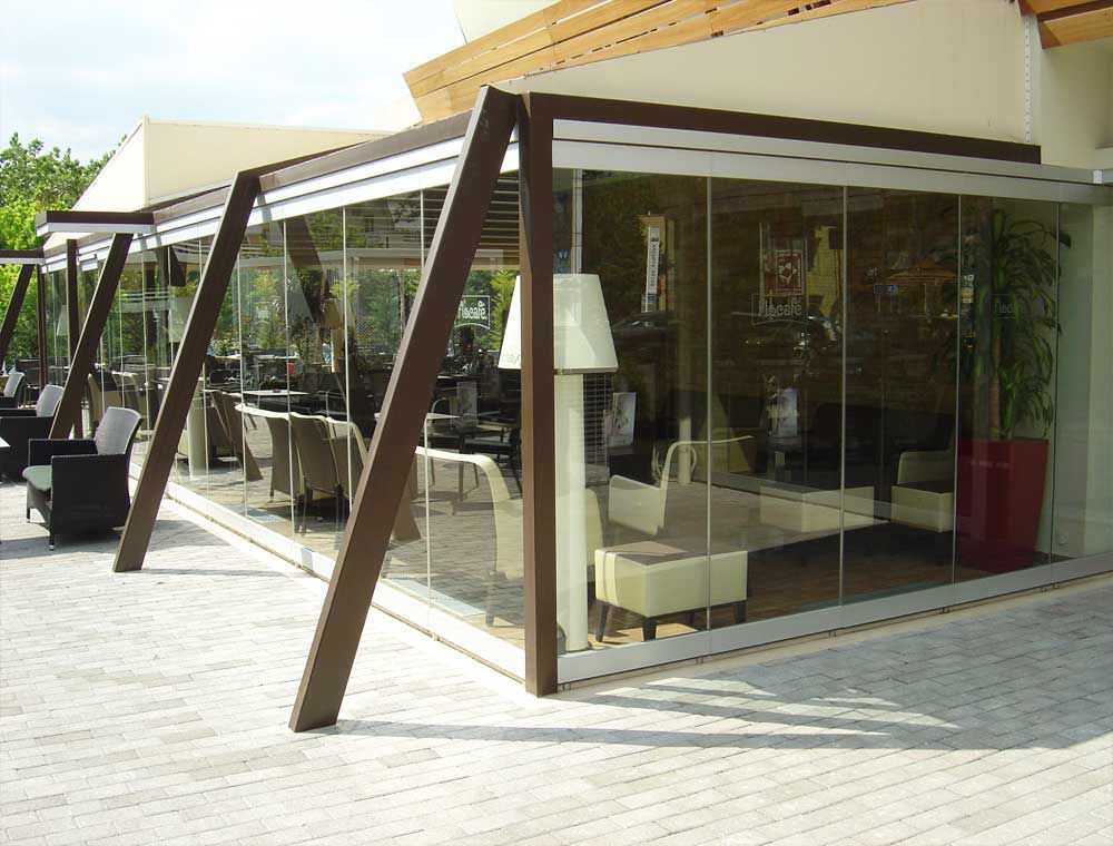 Cloison pliante / en aluminium / en verre / à usage professionnel - F2 ...