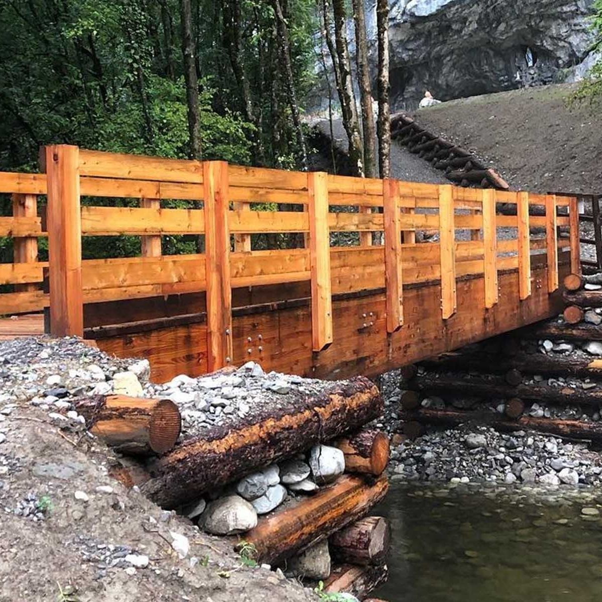 Passerelle en bois - PSD01 SERIES - MODULAND - à poutres