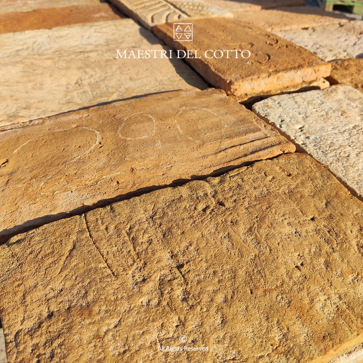 Planelle en terracotta - Lotto 008 - MAESTRI DEL COTTO - moulée main