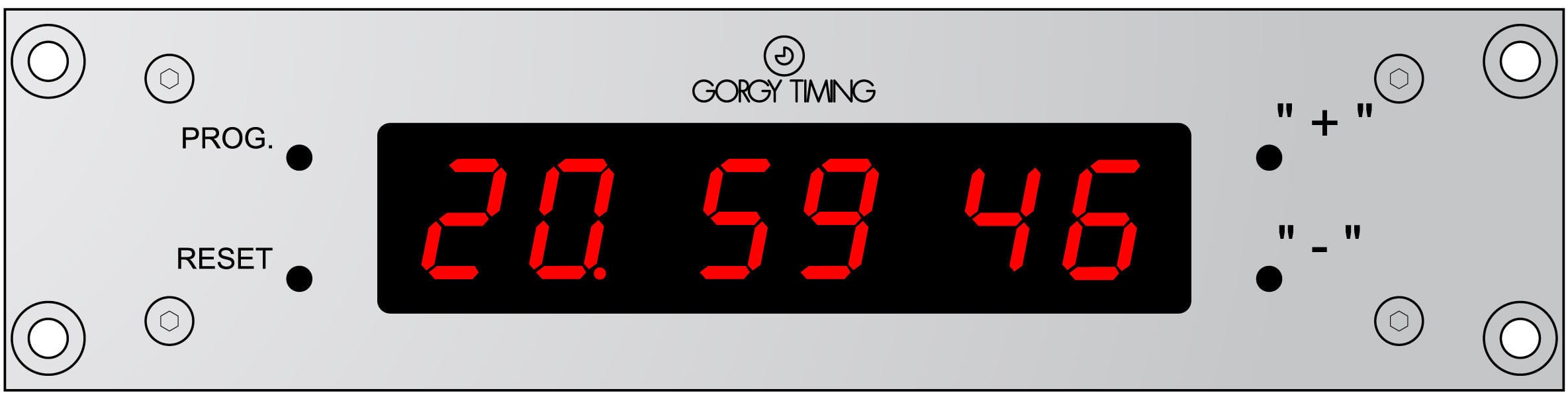 Horloge contemporaine - LEDI 1/S - Gorgy Timing - encastrable au mur ...