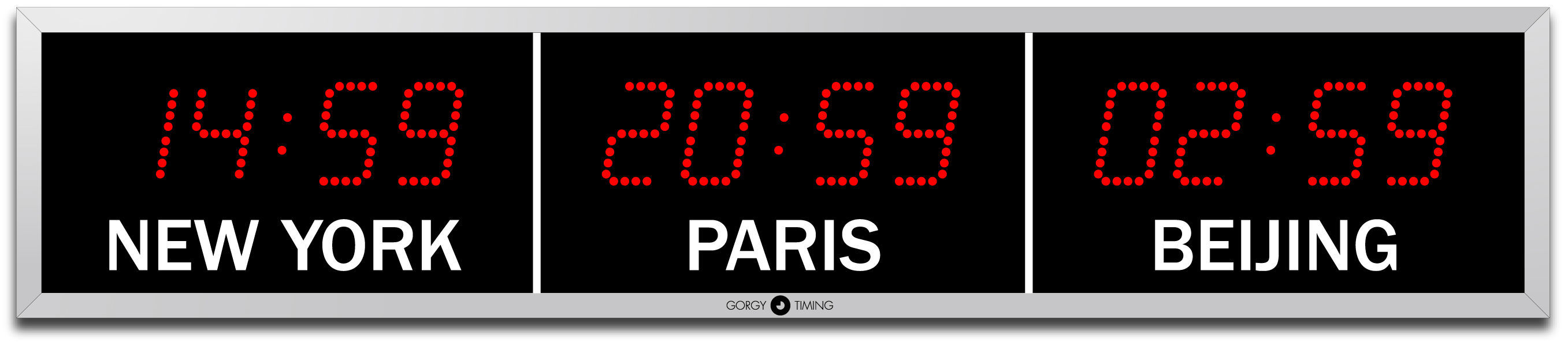 Horloge contemporaine - LEDI®WORLD 7 - Gorgy Timing - murale ...