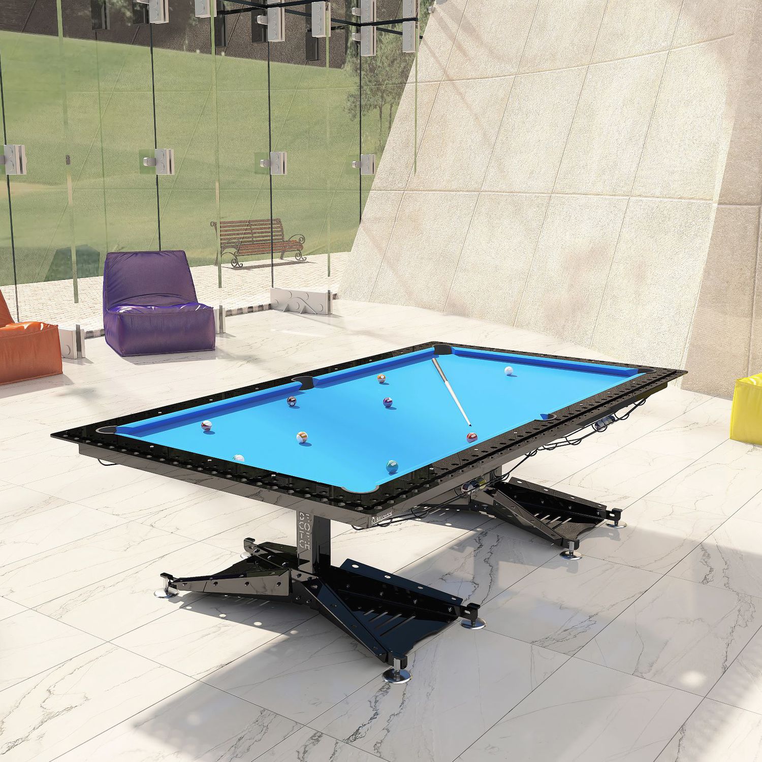 Table de billard d'extérieur - DECOTECH Max - Bilijardai JSC - design ...