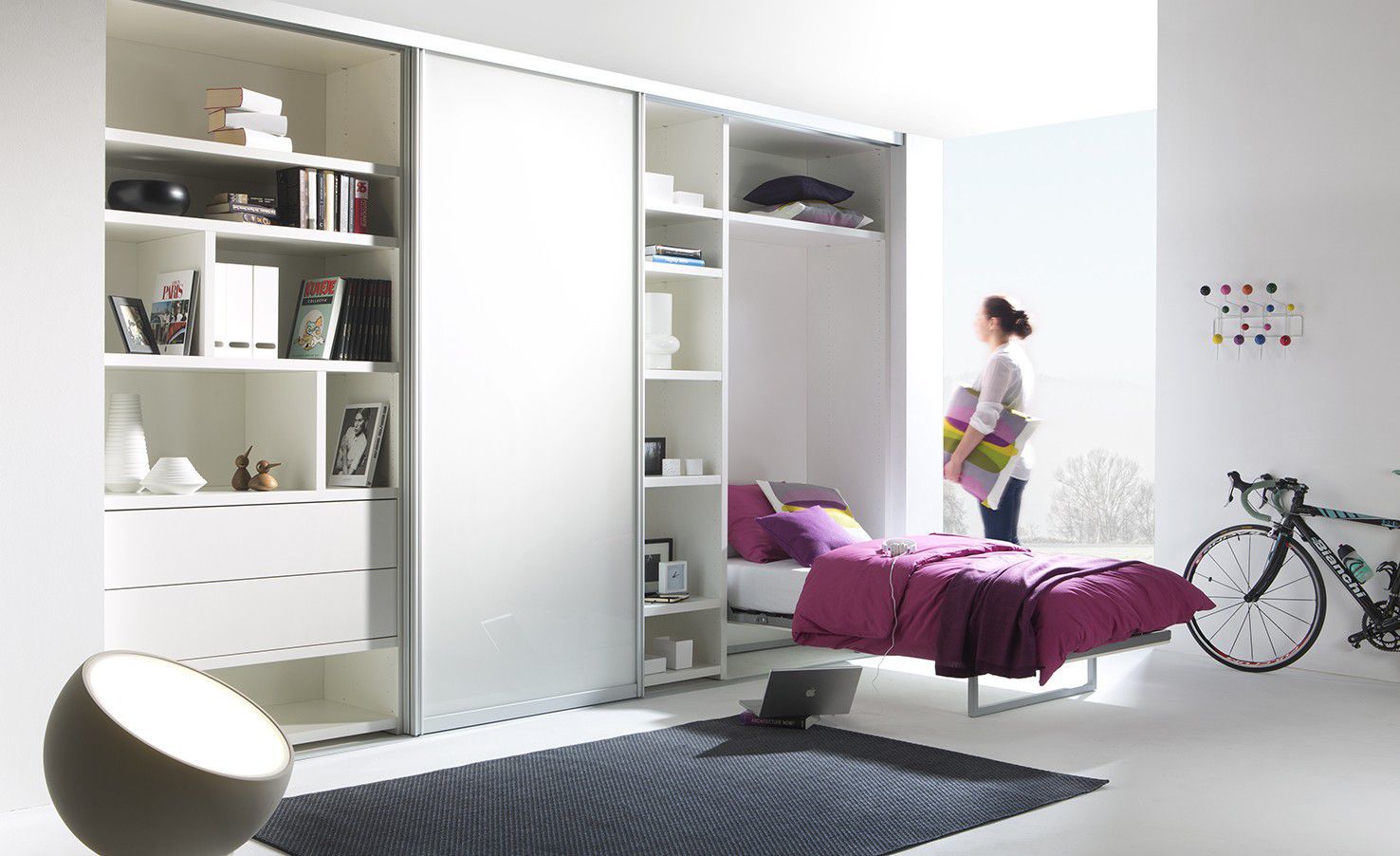 Lit escamotable - UNFOLD - Noteborn BV - simple / contemporain / sur mesure