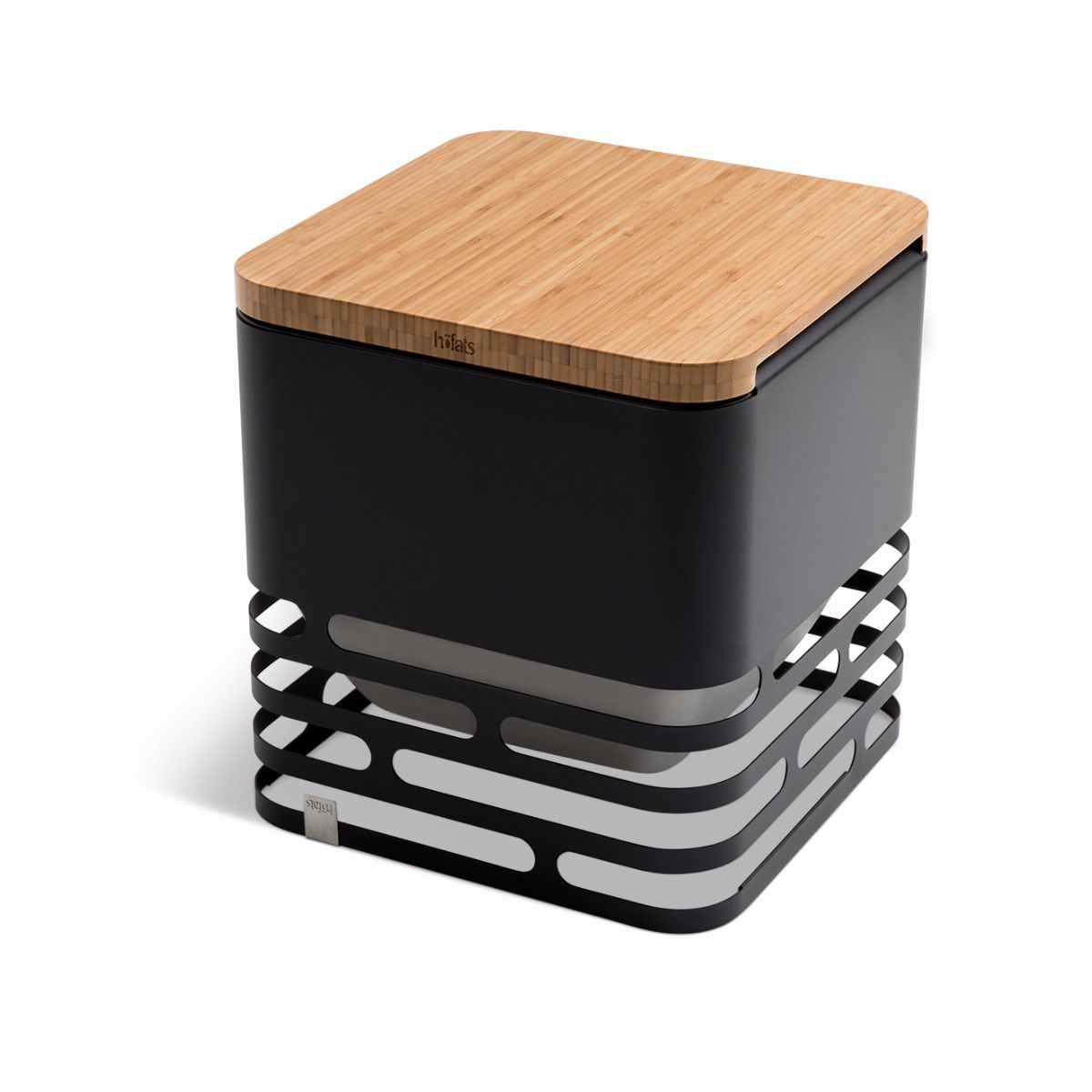 Tabouret contemporain - CUBE - HÖFATS - avec piètement en acier ...
