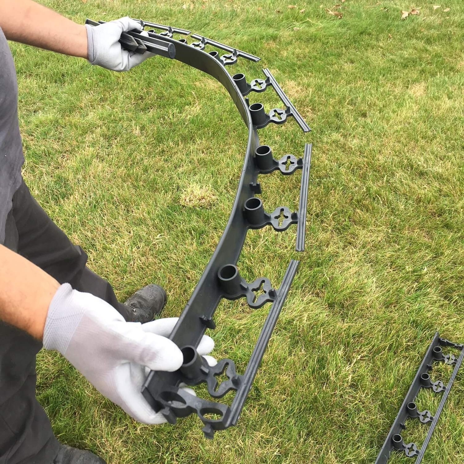 Bordure de jardin - L_PLAST45 - TOLTEX - en plastique / courbée / droite