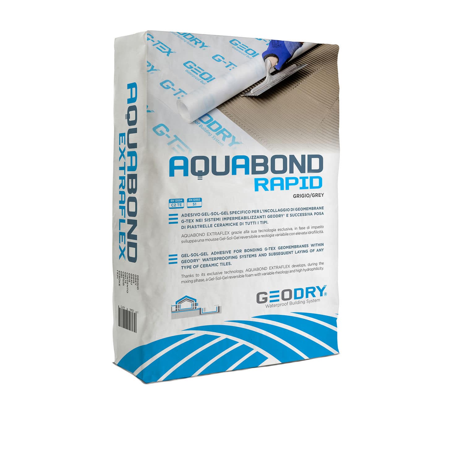 Ciment colle - AQUABOND RAPID - GEODRY