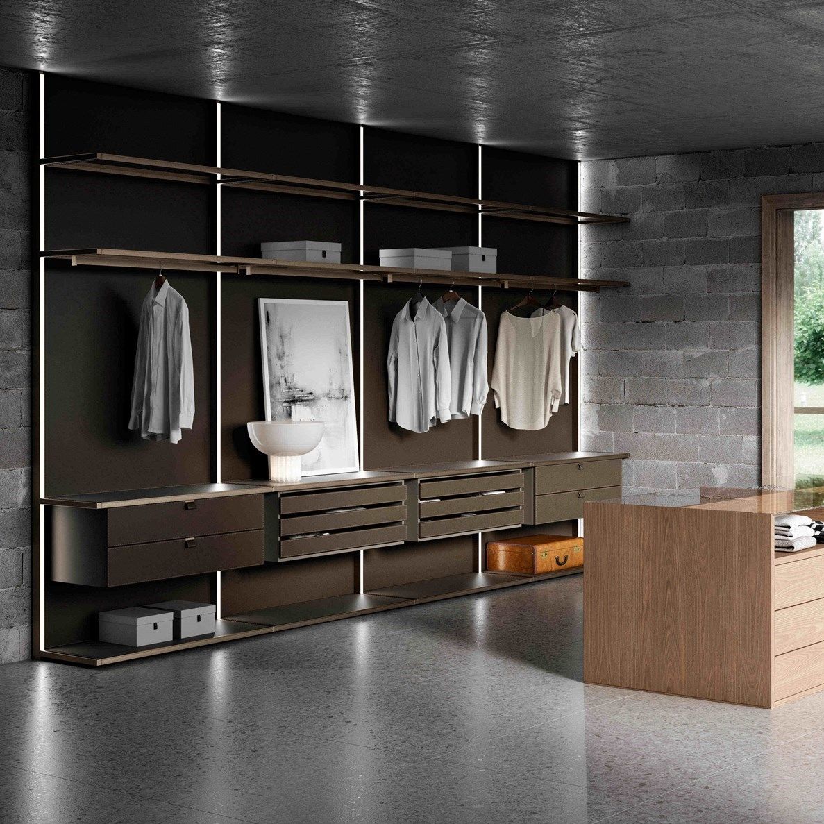 Dressing mural - RI-VISTA - ALBED - contemporain / aluminium / en ...