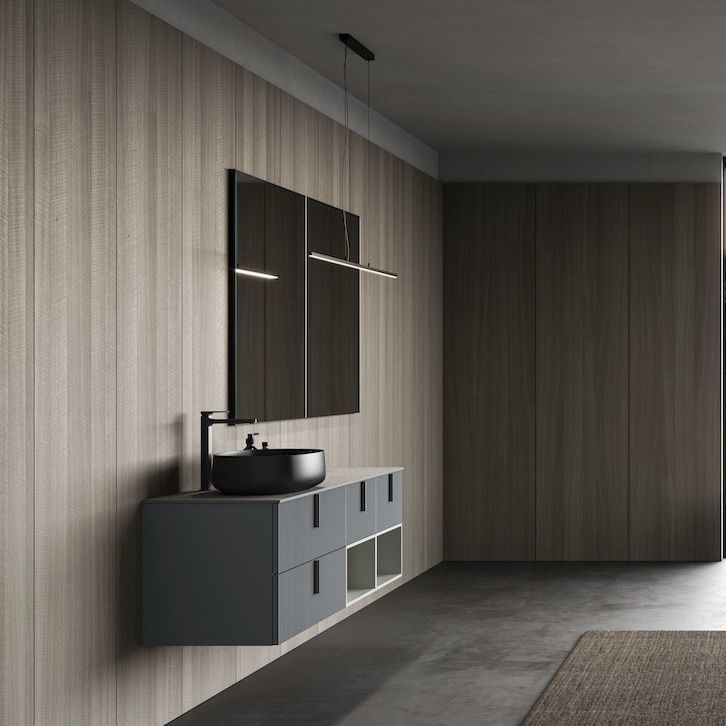 Meuble vasque mural - VERTIGO EVOLUTION VE16 - PUNTOTRE - en HPL / en ...