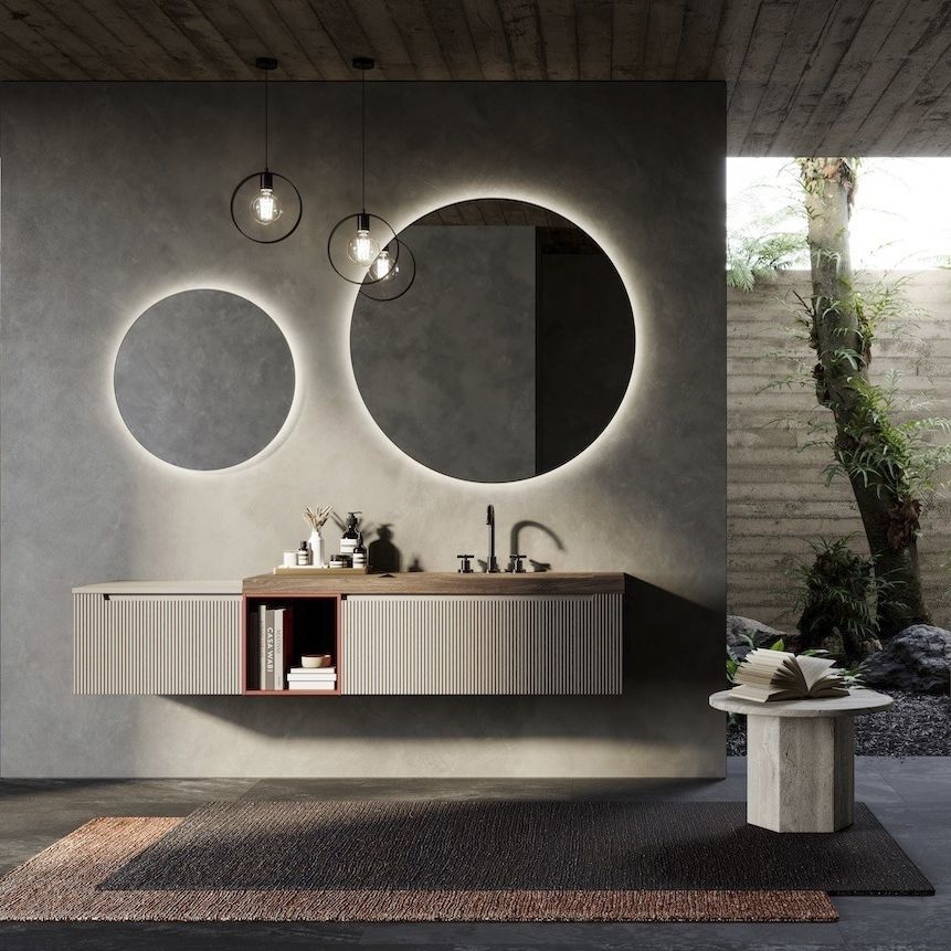 Meuble vasque mural - VERTIGO EVOLUTION VE17 - PUNTOTRE - en HPL / en ...