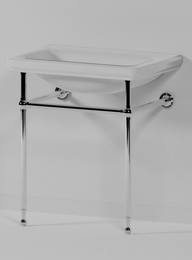 Console pour lavabo en chrome - WS2MDFX - Opus Bathrooms - en laiton poli